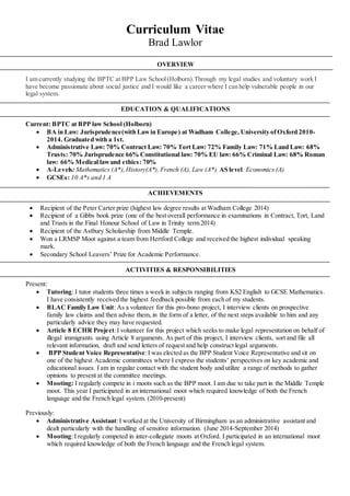 Brad Lawlor CV (3) | PDF