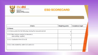 Bbbee esd and sd presentation | PDF