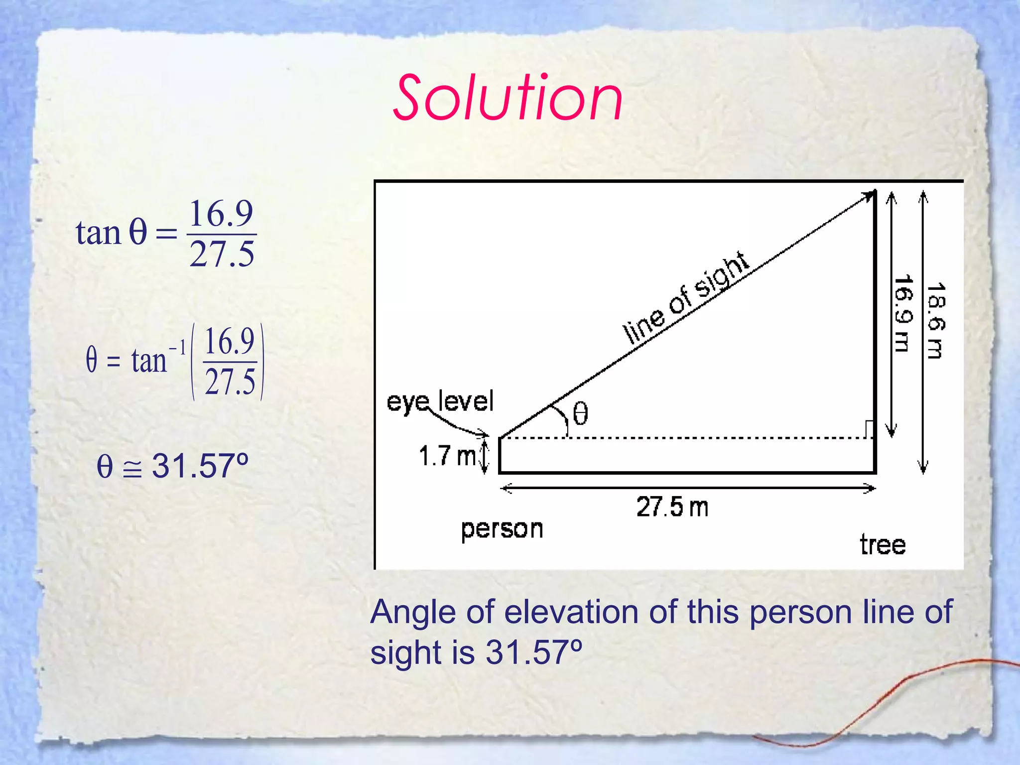 angle of elevation and depression | PPT