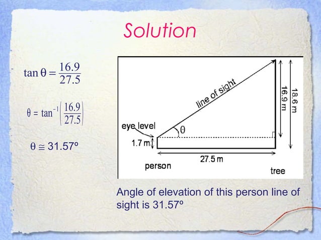 angle of elevation and depression | PPT | Physics | Science