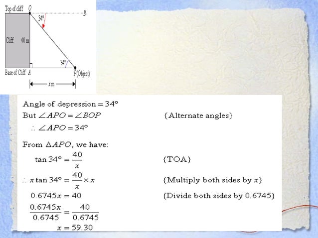 Bbbm angle of elevation | PPT