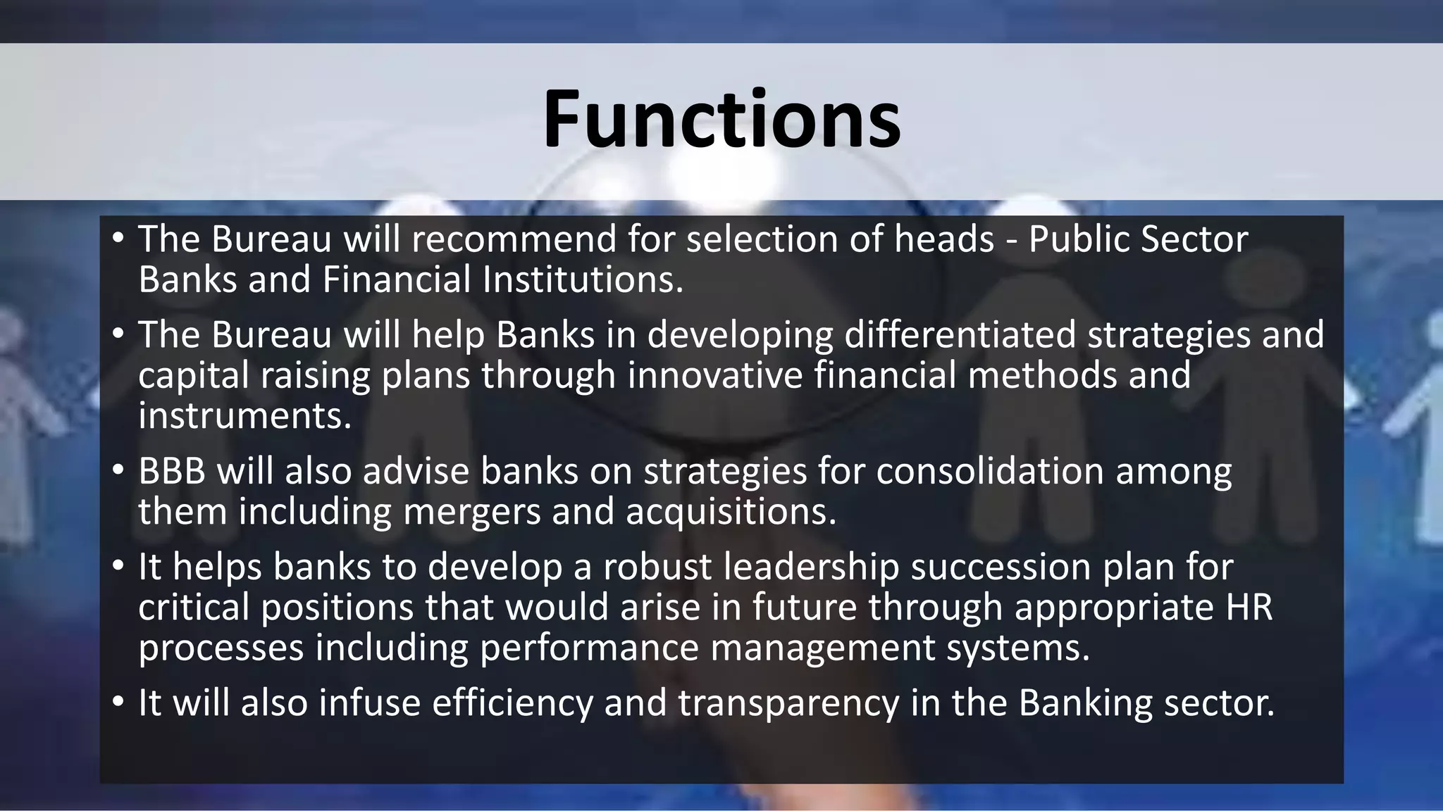 Bank Board Bureau ppt | PPTX