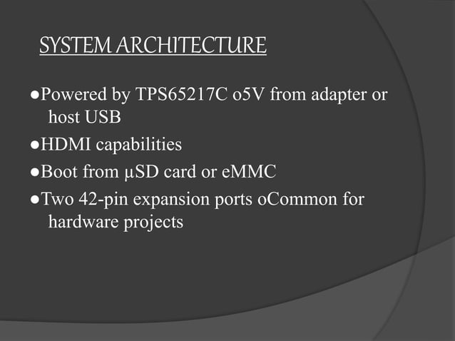 Beaglebone Black Introduction with Architecture and Code | PPTX