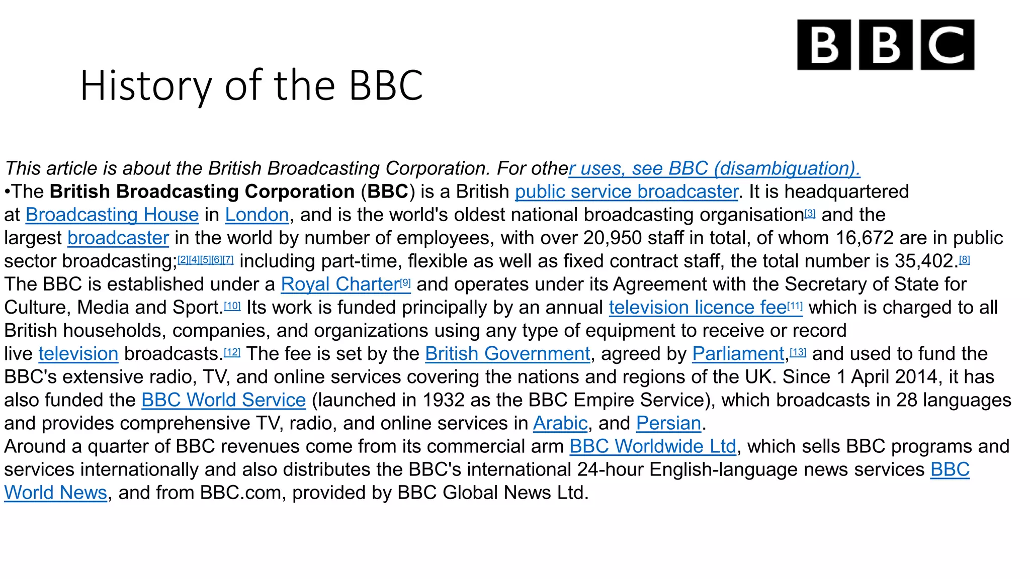 The BBC | PPTX