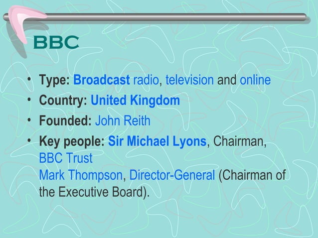 BBC | PPT | History | Genres