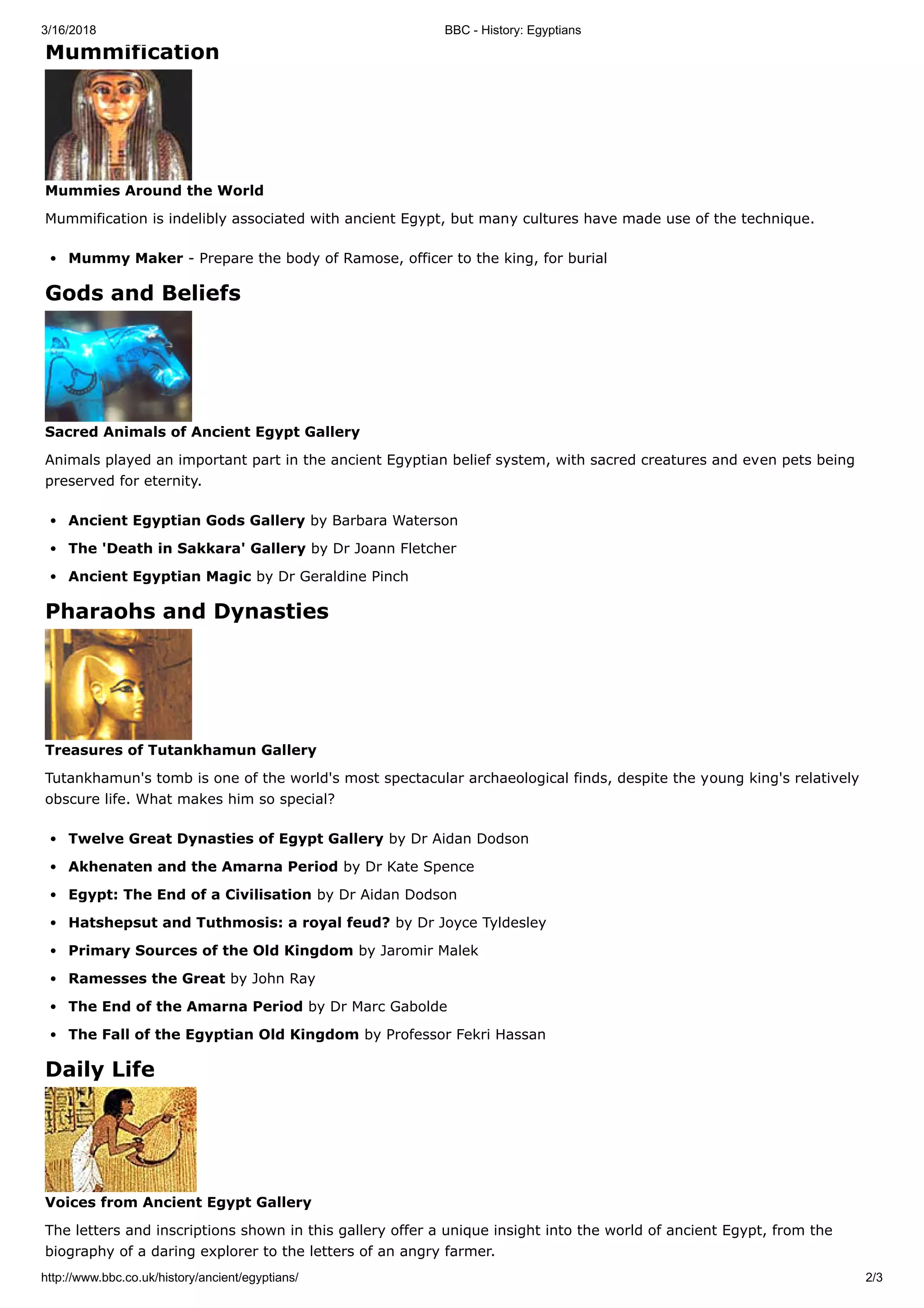 Bbc history egyptians | PDF