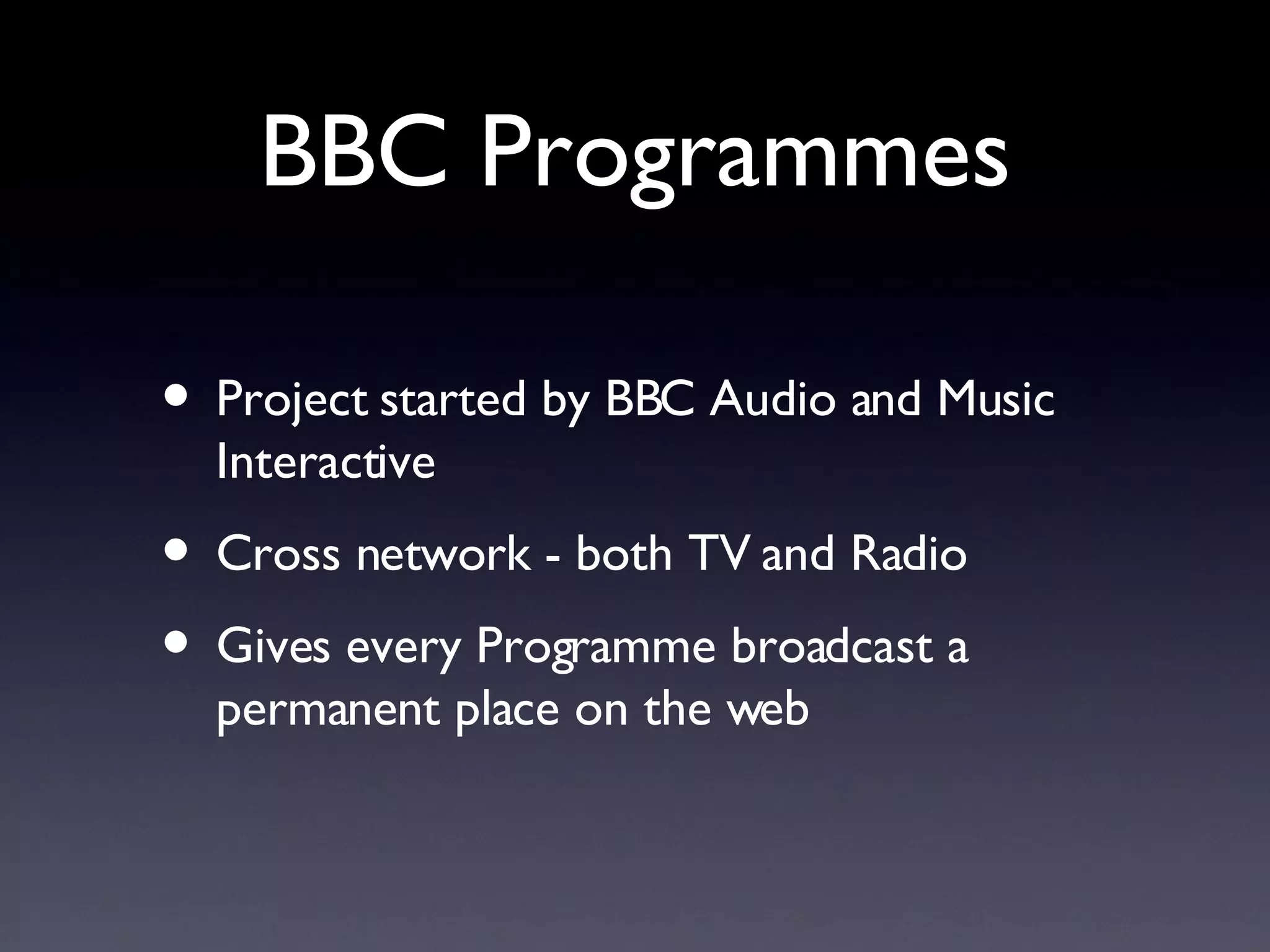 BBC Programmes | PPT