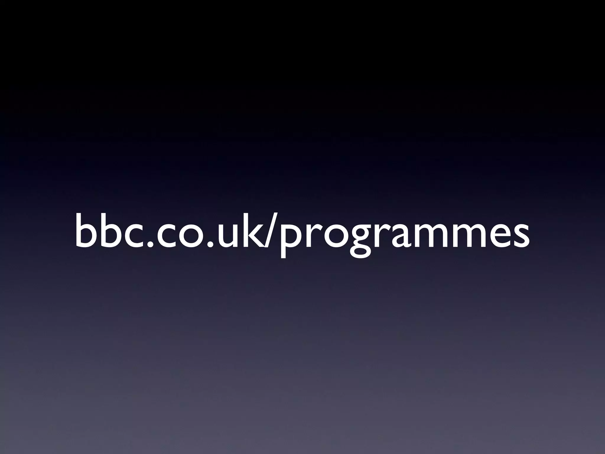 BBC Programmes | PPT