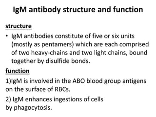 Antibody Structure, Types & Functions | PPTX