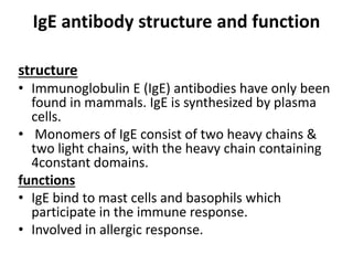 Antibody Structure, Types & Functions | PPTX