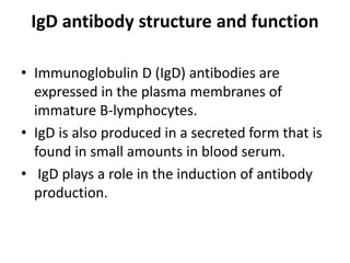 Antibody Structure, Types & Functions | PPTX | Blood Disorders ...