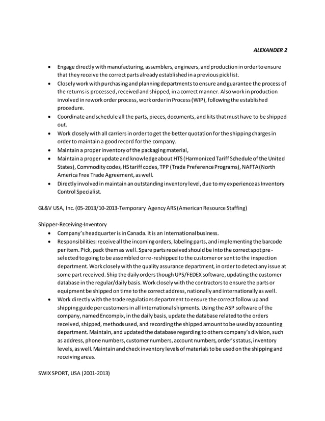 JUDITH ALEXANDER-RESUME | PDF