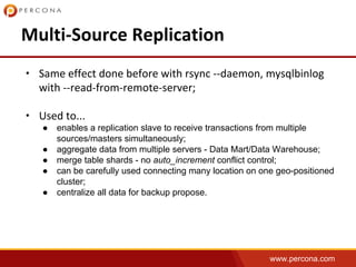 MySQL Multi-Source Replication for PL2016 | PPT