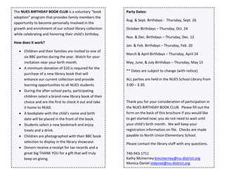 Birthday Book Club brochure | PDF