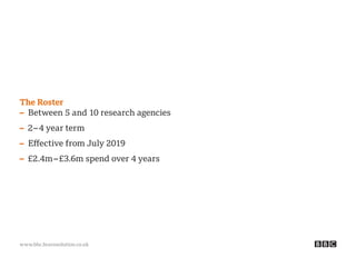 BBC Design Research Roster: Supporting Document | PDF