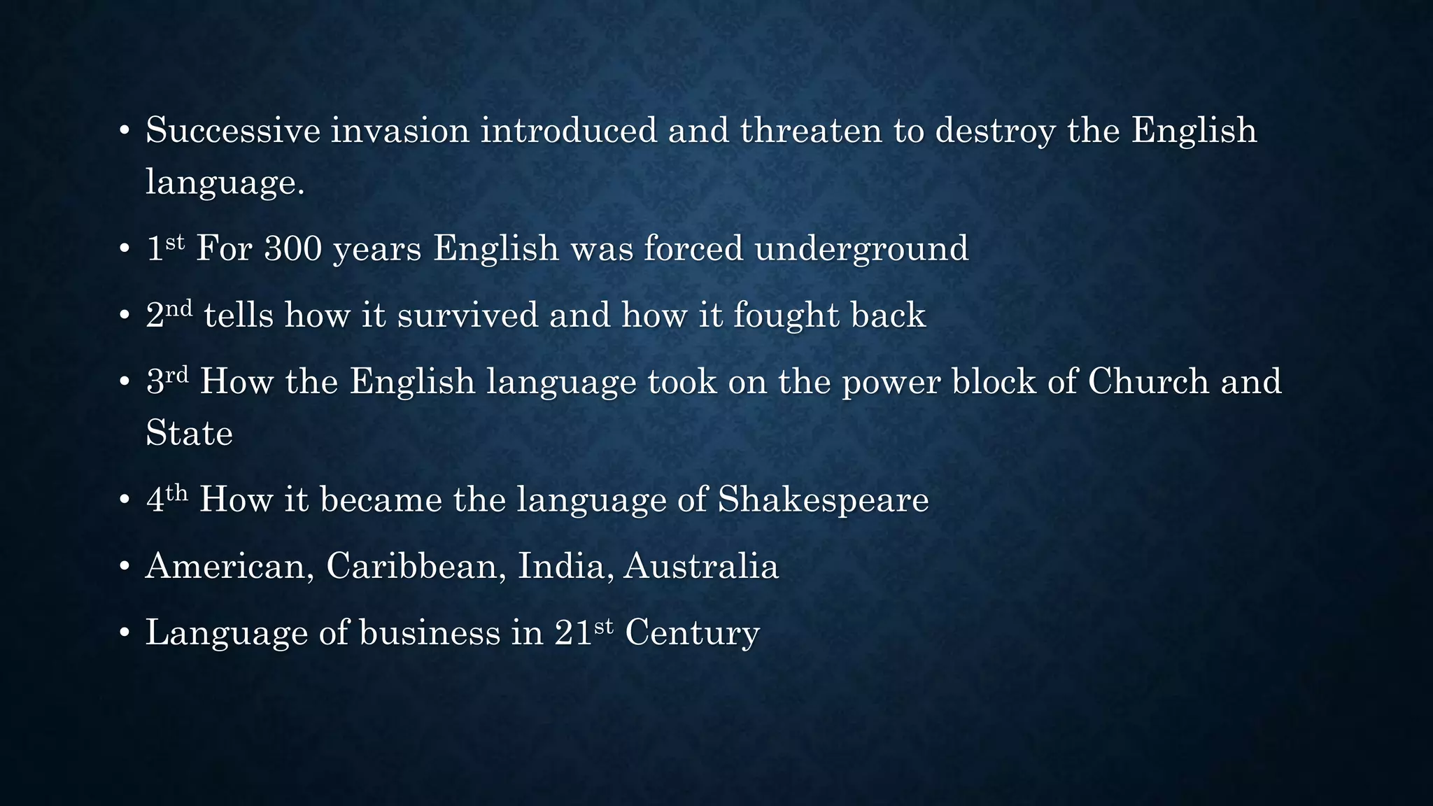 History of the English Language | PPT