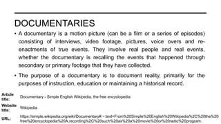 BBC Documentary Research | PPT