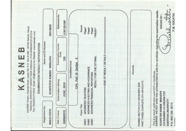 Sospeter CPA Section 6 | PPT