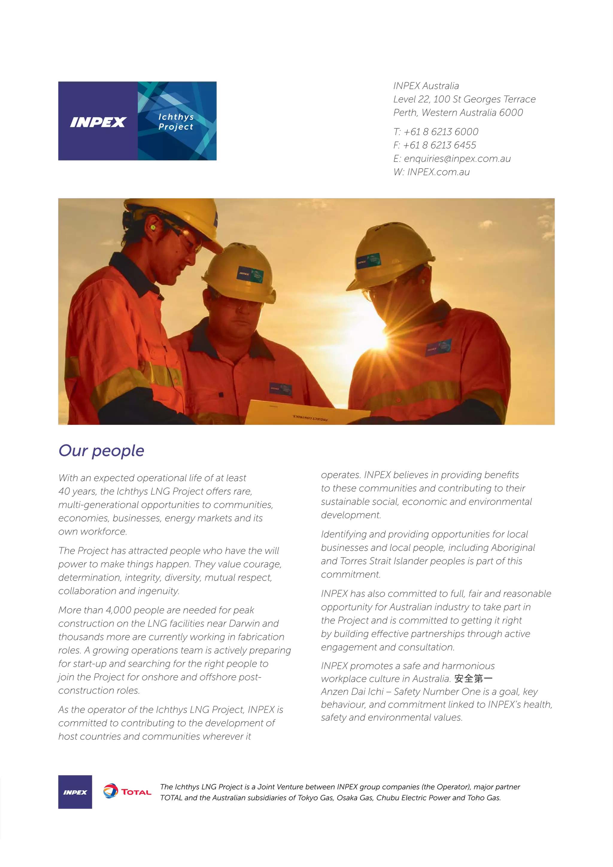 INPEX Ichthys Brochure | PDF