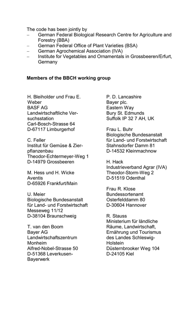 BBCH | PDF | Agriculture | Industries