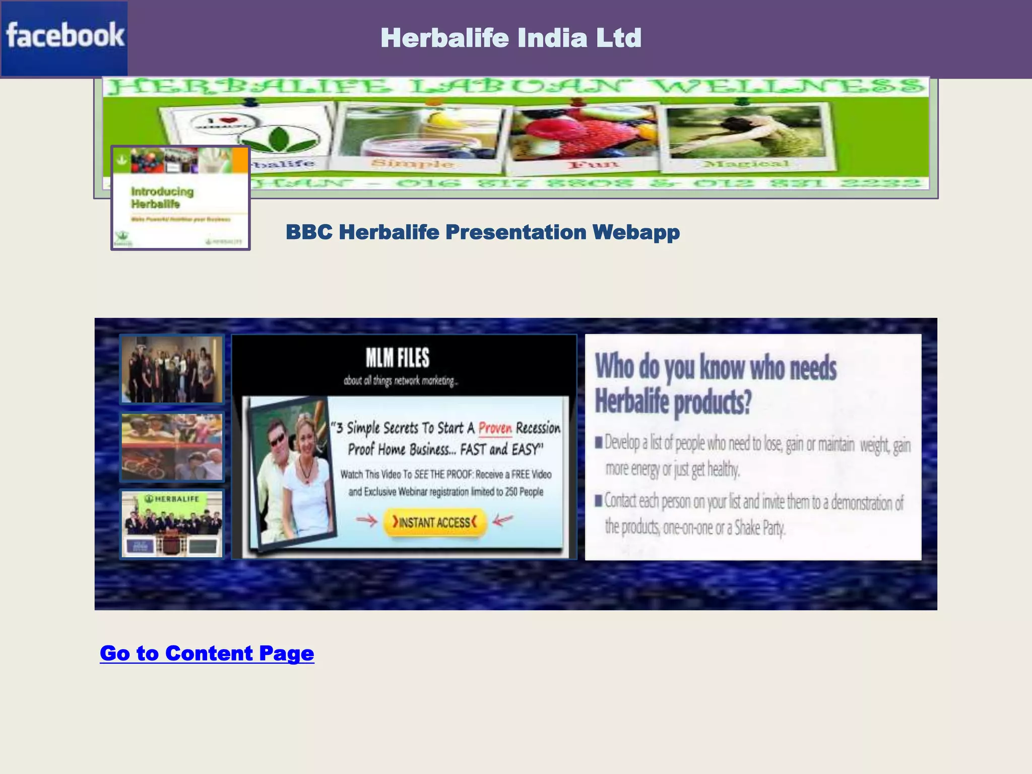 Bbc herbalife presentation webapp | PPTX