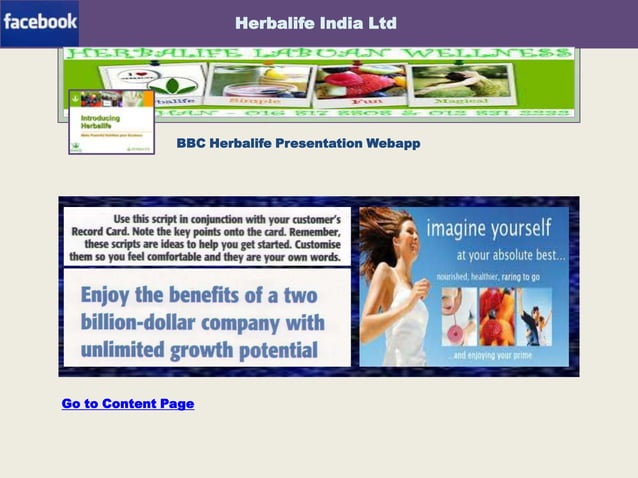Bbc herbalife presentation webapp | PPTX