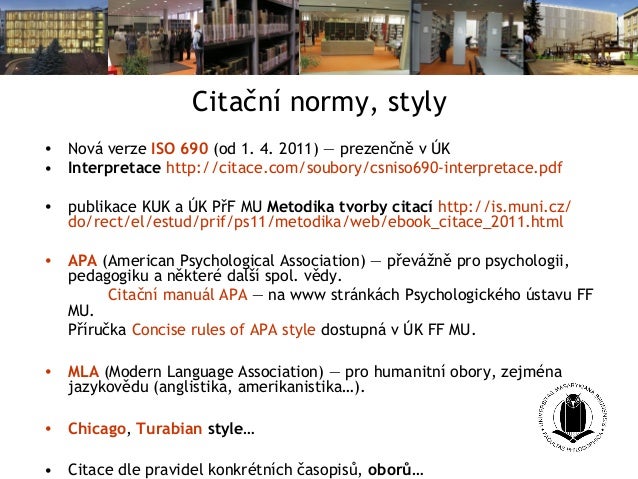 Jak na citace podle ISO 690