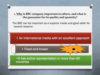 BBC marketing strategy plan | PPT