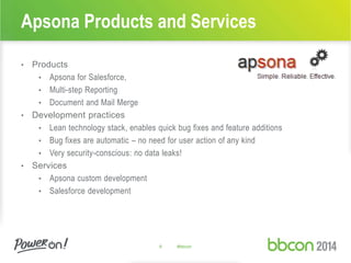 Advanced Data Management for Luminate CRM with Apsona | PPT
