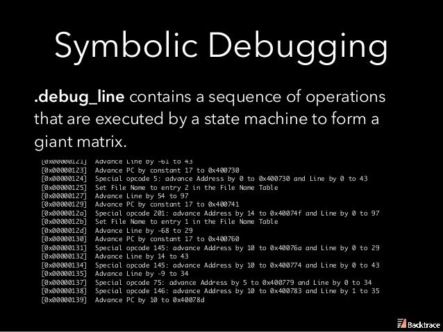 Symbolic Debugging With Dwarf