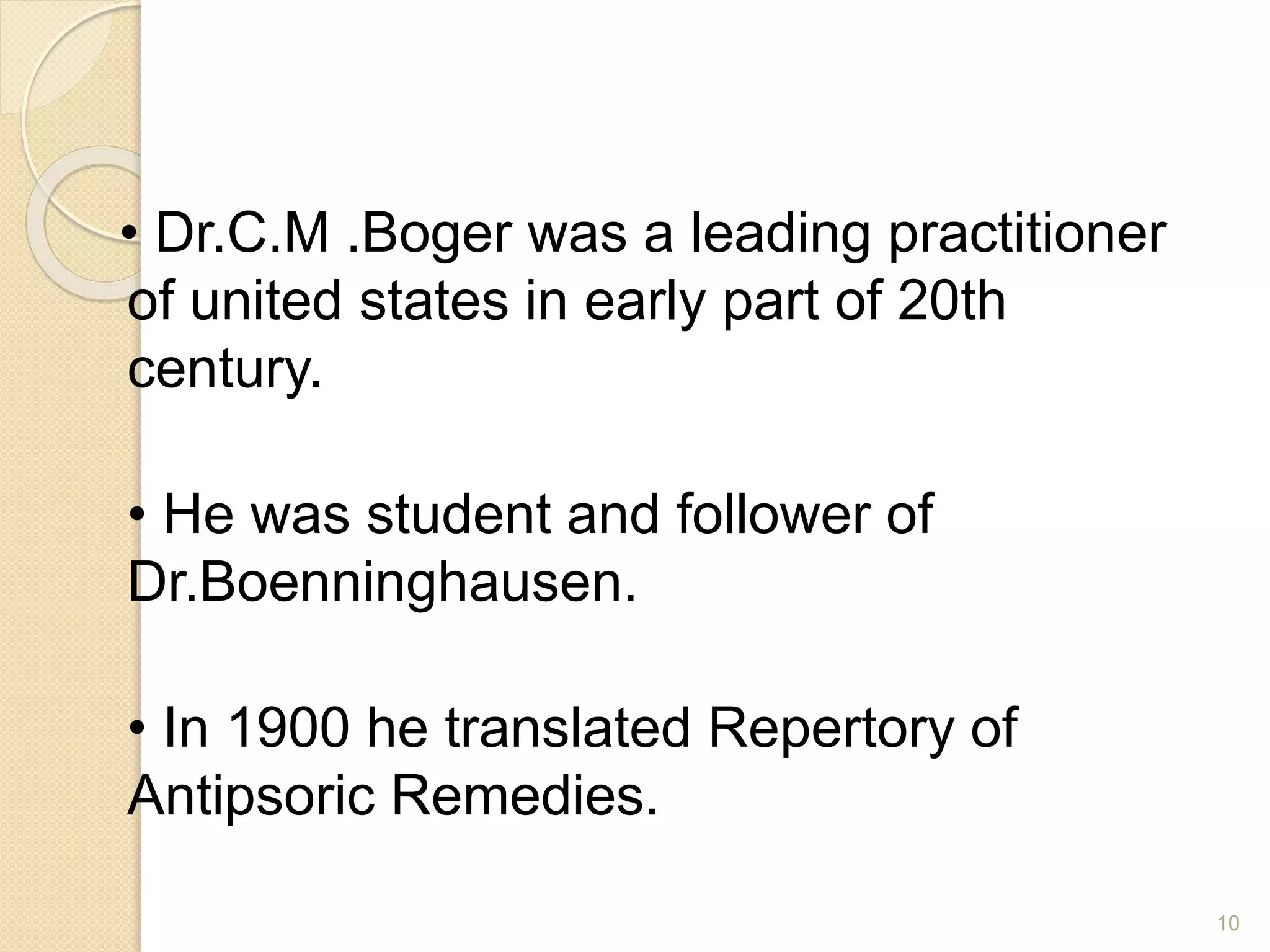 BOGER BOENINGHAUSENS CHARACTERISTICS AND REPERTORY | PPTX
