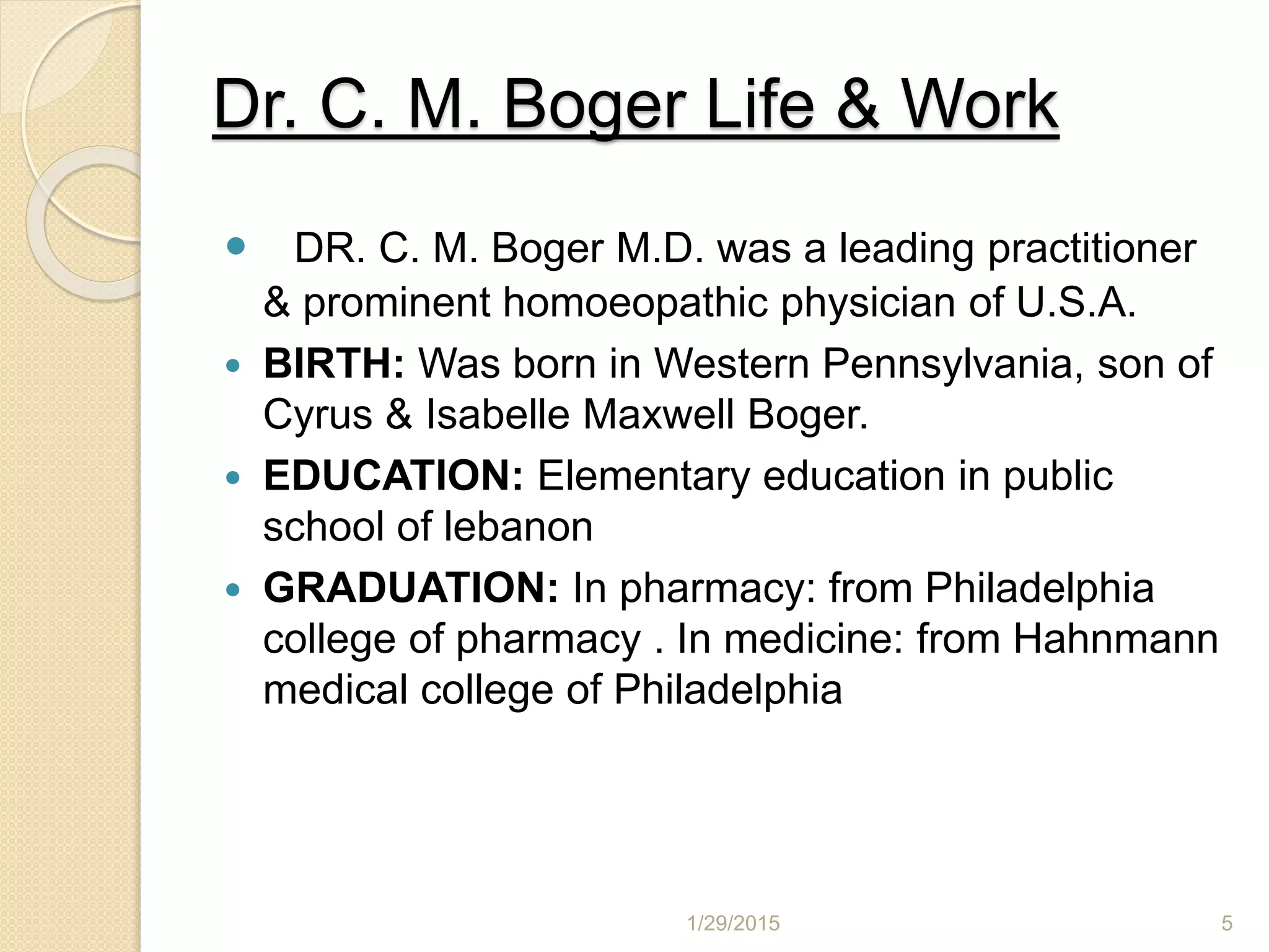 BOGER BOENINGHAUSENS CHARACTERISTICS AND REPERTORY | PPTX