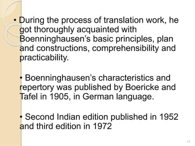 BOGER BOENINGHAUSENS CHARACTERISTICS AND REPERTORY | PPTX