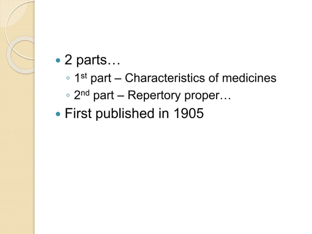 BOGER BOENINGHAUSENS CHARACTERISTICS AND REPERTORY | PPTX