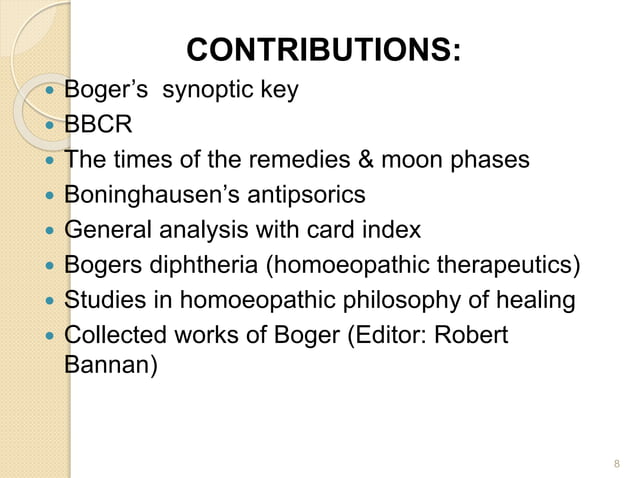 BOGER BOENINGHAUSENS CHARACTERISTICS AND REPERTORY | PPTX