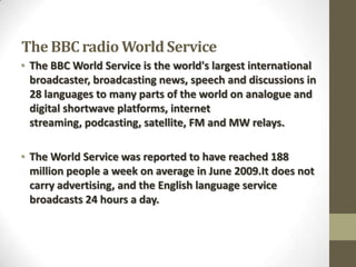 Bbc radio by fateha | PPT