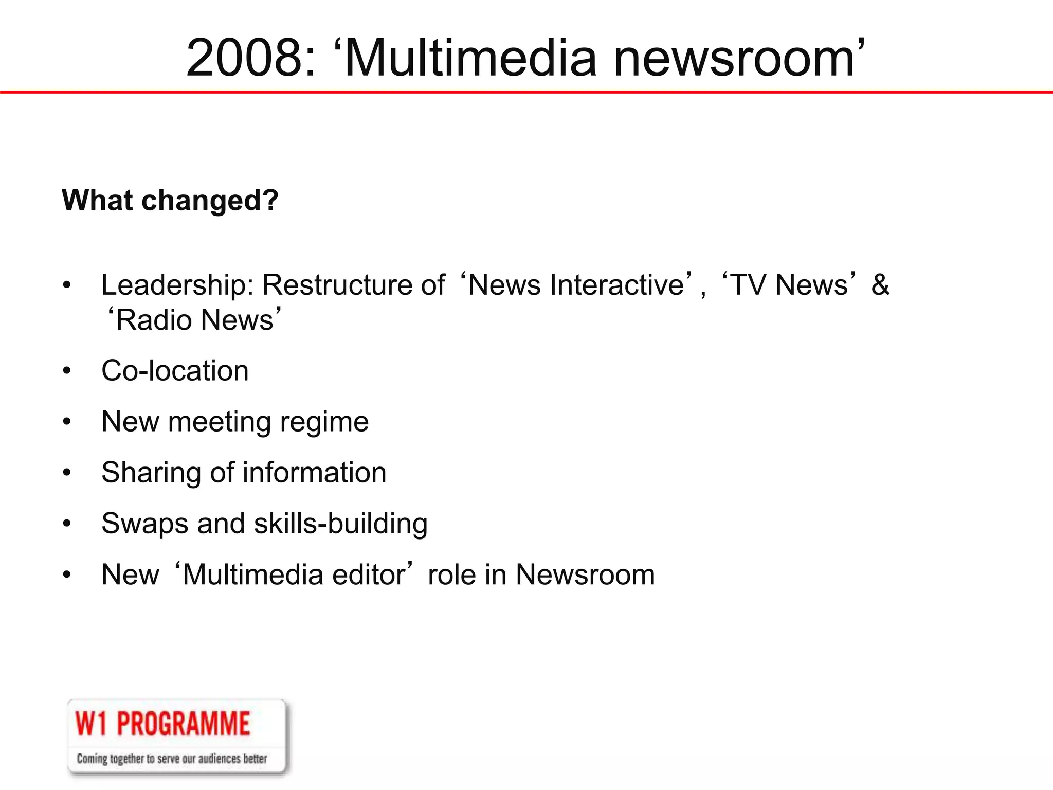 BBC reshaping the newsroom .ppt