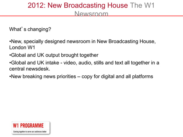 BBC reshaping the newsroom .ppt