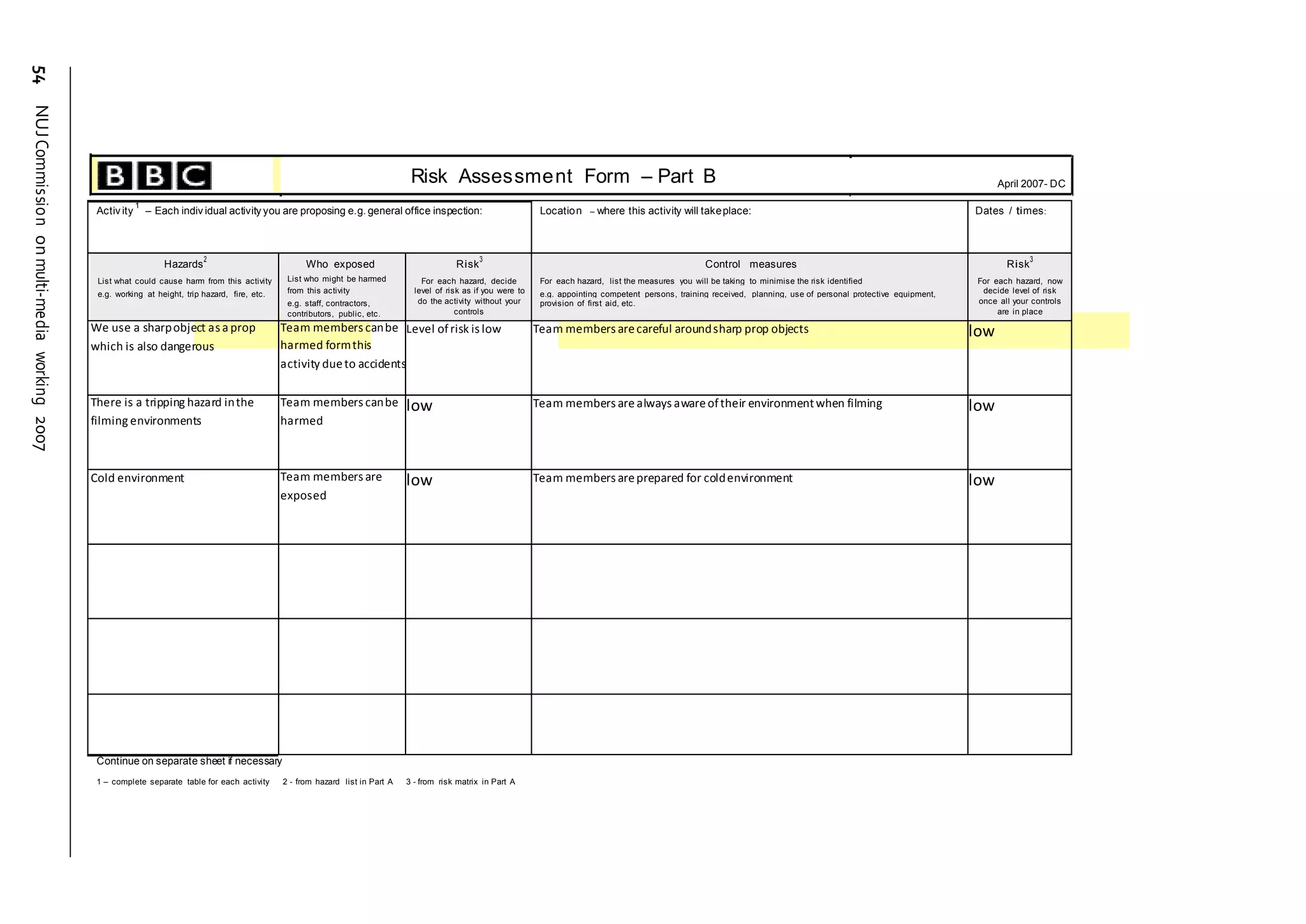 Bb crisk assessment | DOCX