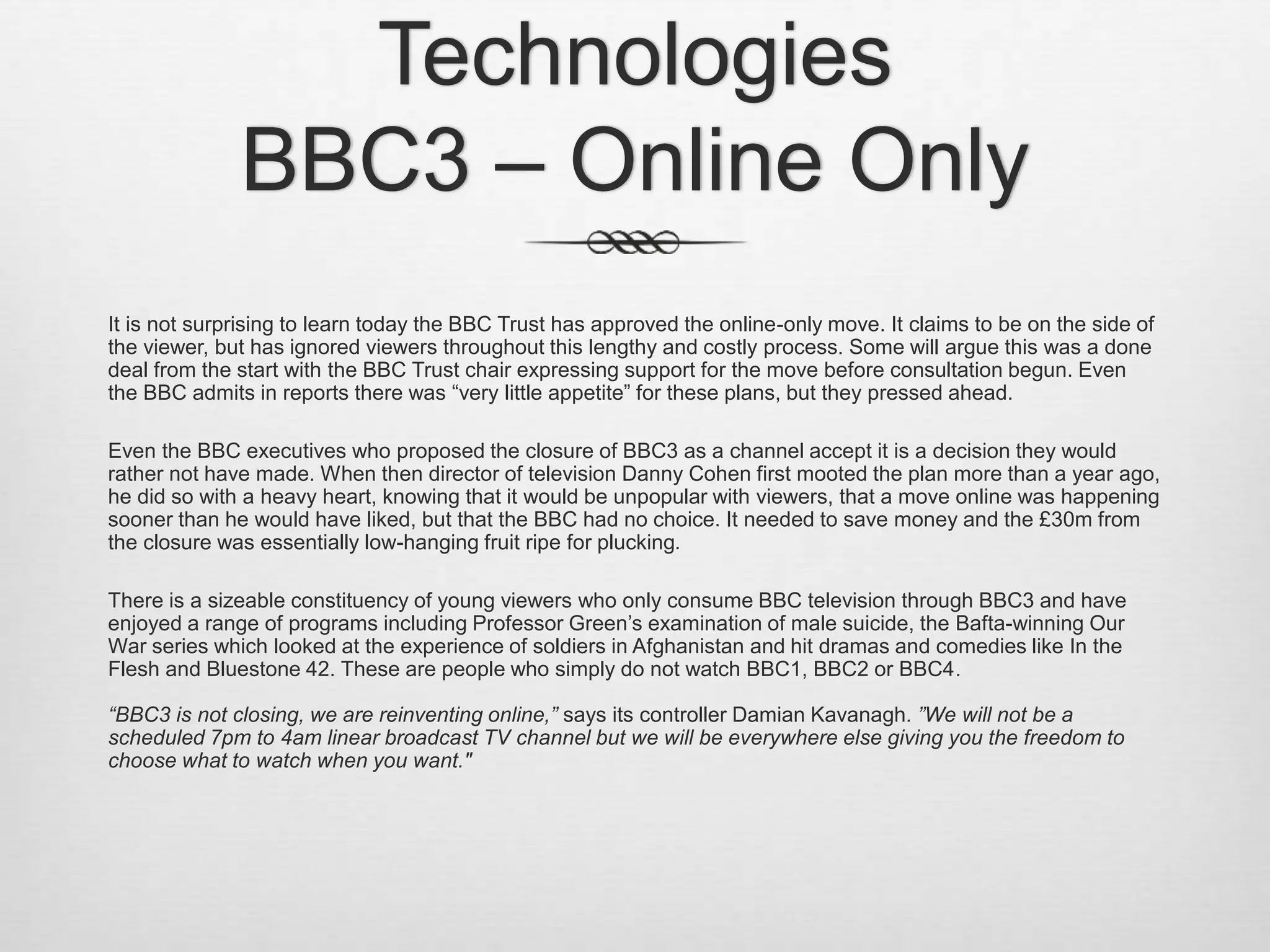 BBC technologies | PPTX
