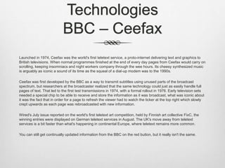 BBC technologies | PPTX