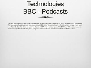 BBC technologies | PPTX