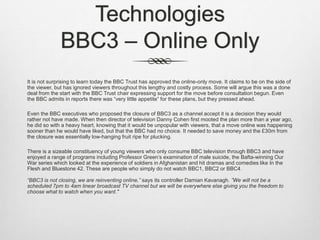 BBC technologies | PPTX