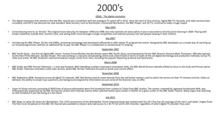 Timeline of the BBc | PPTX