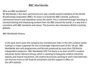 Bbc worldwide | PPT