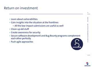 Bug Bounty @ Swisscom | PPT
