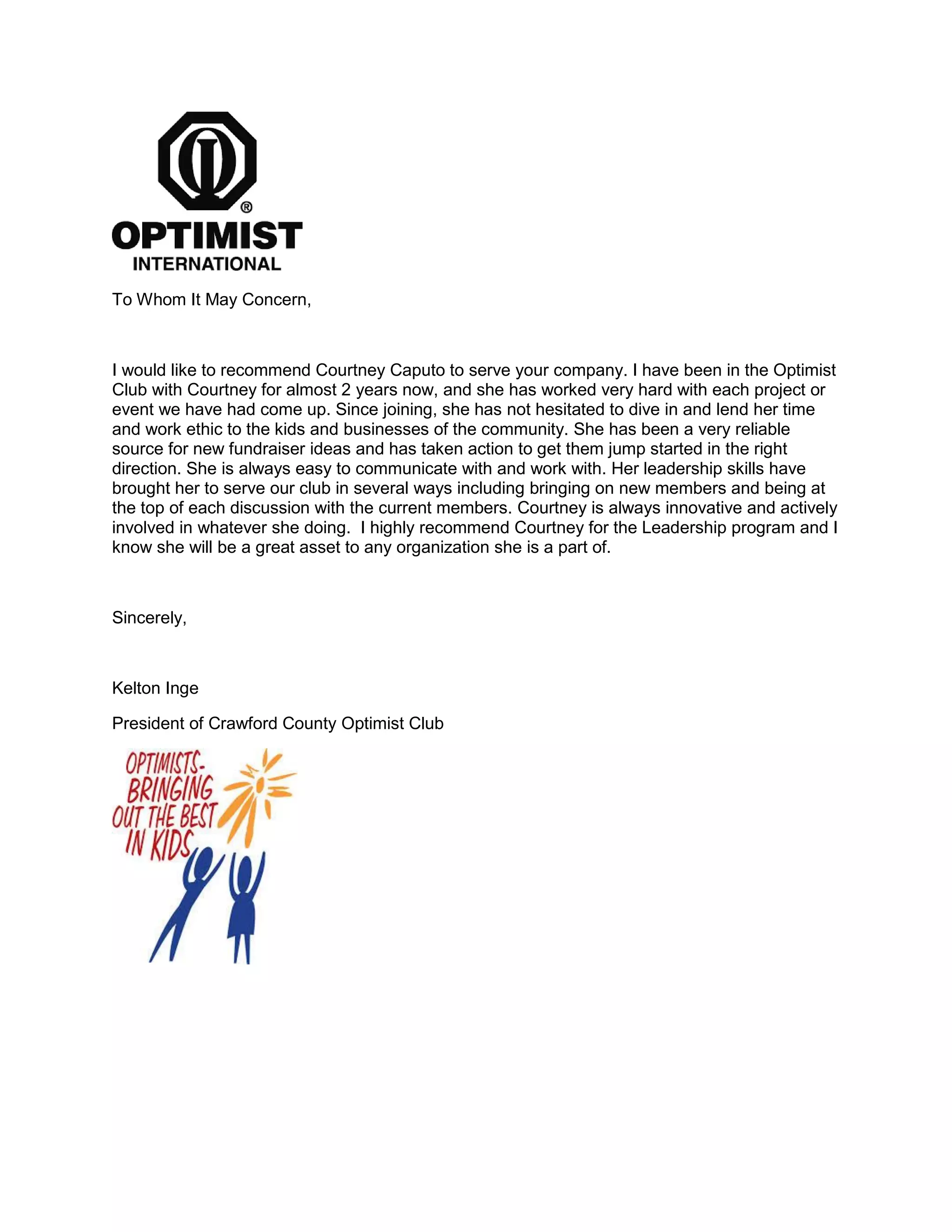 Letter of Recommendation | PDF