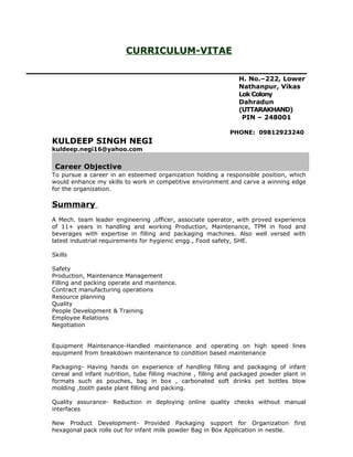 kuldep document biodata.. jan17 | DOC