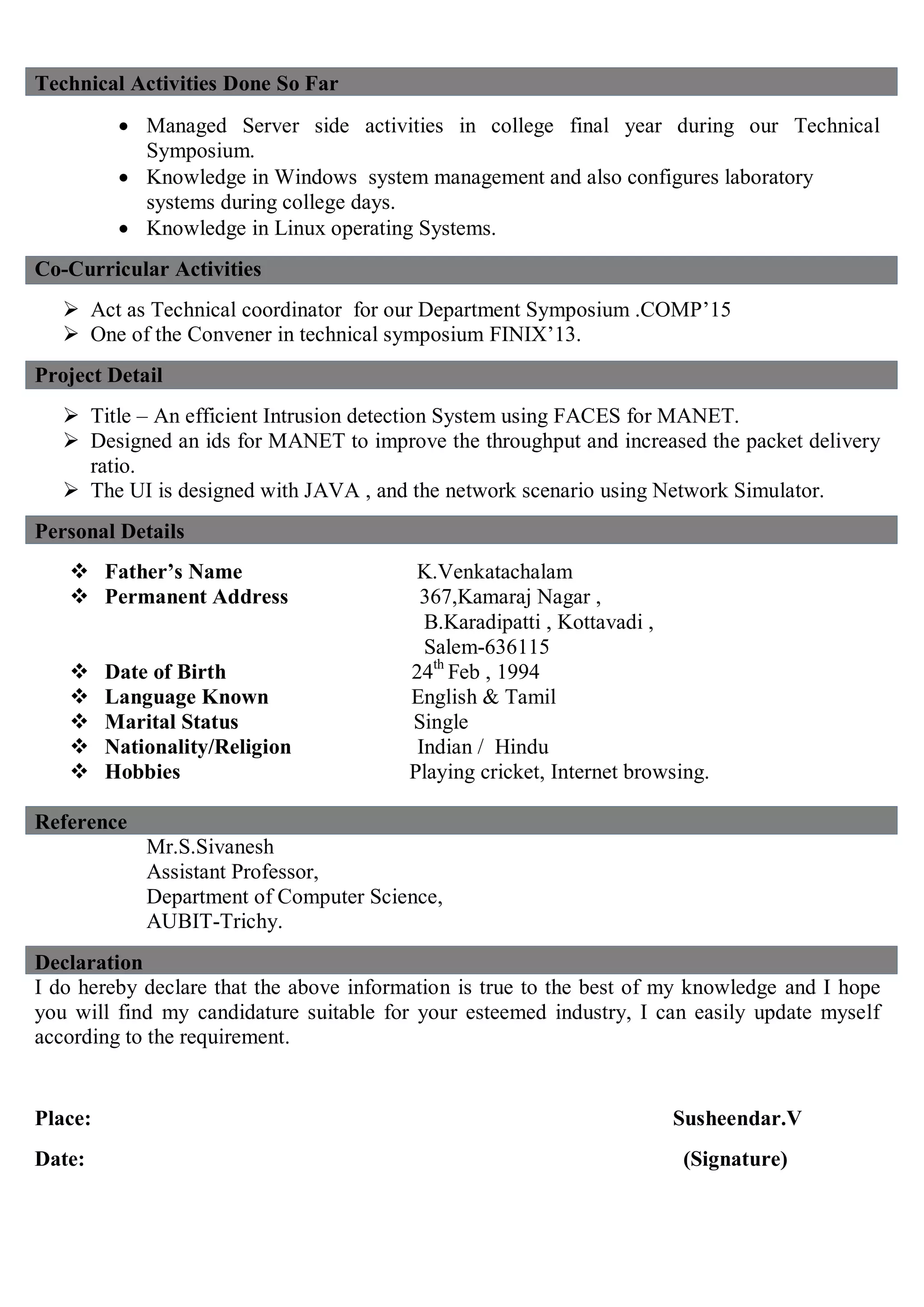 Susheendar Venkatachalam | PDF | Programming Languages | Computing