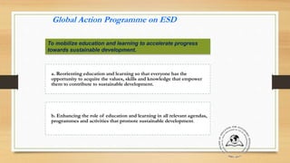 EDUCATION AND SUSTAINABLE DEVELOPMENT | PPT
